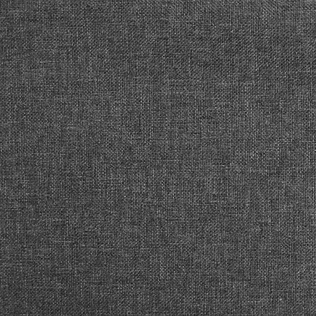 Otočná jídelní židle tmavě šedá textil 3087970