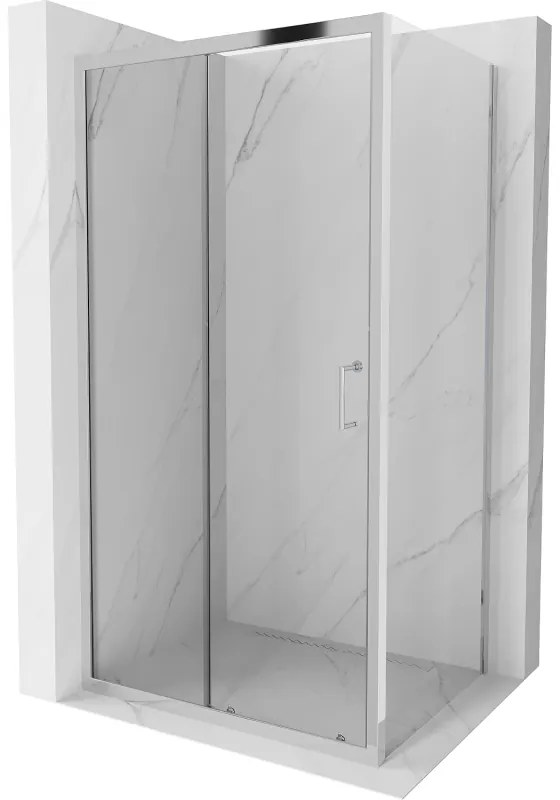 Mexen Apia rozsouvací sprchový kout 110 x 100 cm, Průhledné, Chromovaná - 840-110-100-01-00