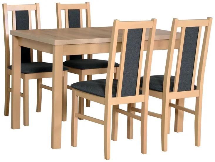 Drewmix Jídelní stůl ALBA 1 + doprava zdarma deska stolu artisan, nohy stolu grafit