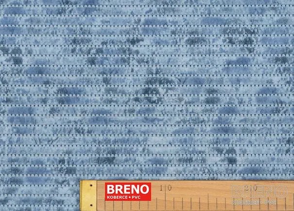 Breno Koupelnová pěnová předložka SOFTY-TEX 79912.1 vodní hladina, šíře 130 cm, Modrá