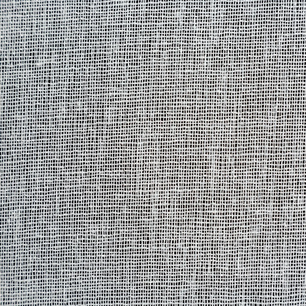 ZÁVĚS NA KROUŽCÍCH VESTA 140X250 CM BÍLÁ