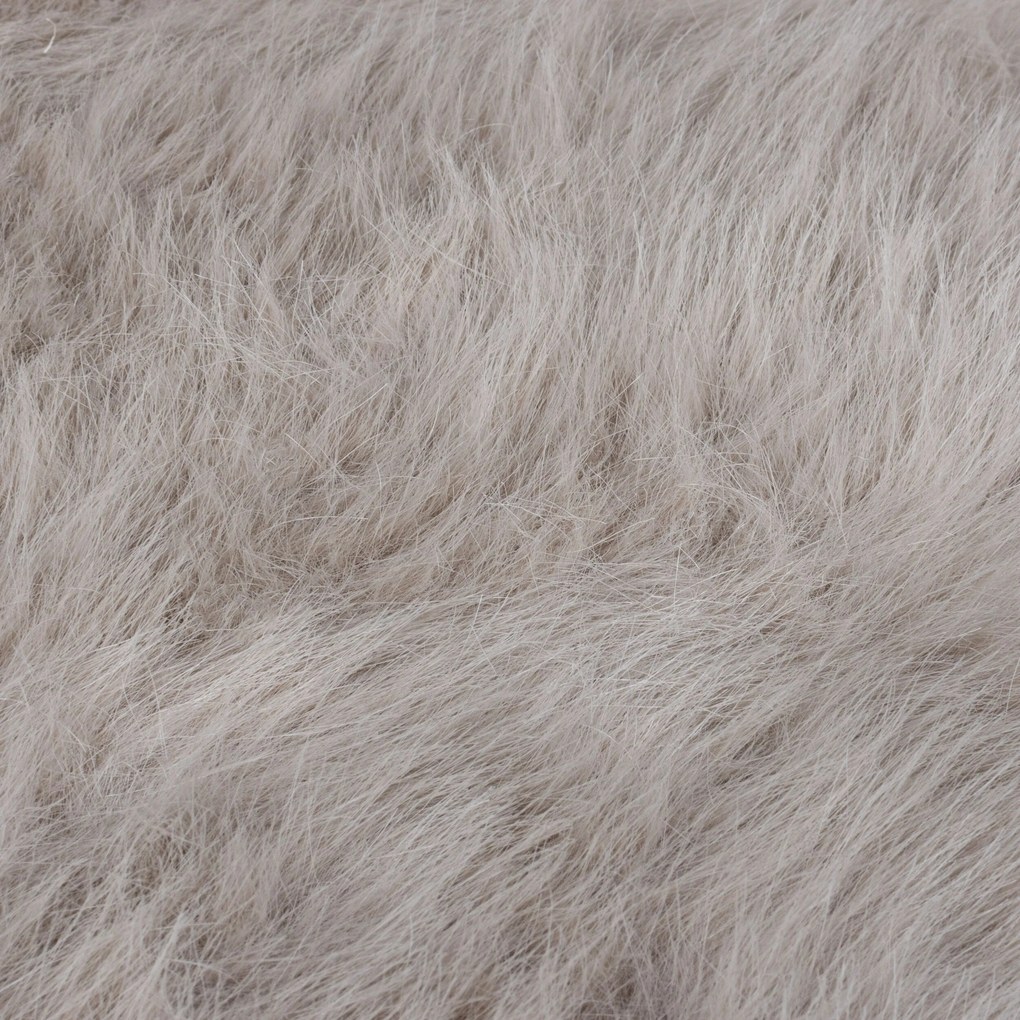 Flair Rugs, Kusový koberec Alpine Faux Fur Soft Grey, 80x150, šedá, ložnice