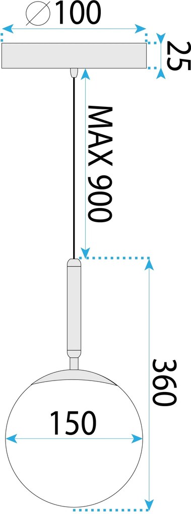 Toolight Toolight, stropní svítidlo 1xE27, G108-1W, zlatá, OSW-09733