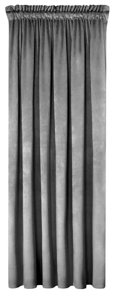 ZATEMŇOVACÍ ZÁVĚS NA PÁSCE MALANIE 140X270 CM ŠEDÁ