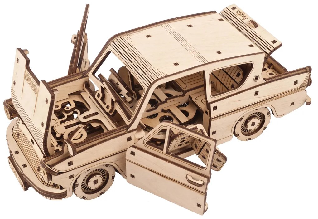 Ugears 3D dřevěné mechanické puzzle Harry Potter Létající Ford Anglia