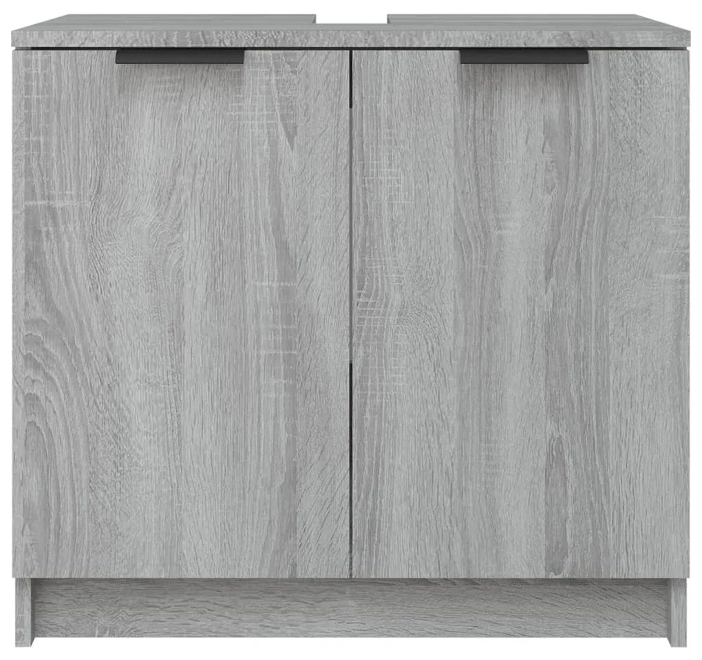 Koupelnová skříňka šedá sonoma 64,5x33,5x59 cm kompozitní dřevo - Default Title