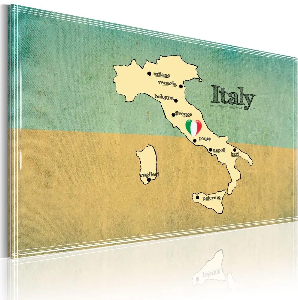 Obraz na plátně Bimago - Heart of Italy 60x40 cm