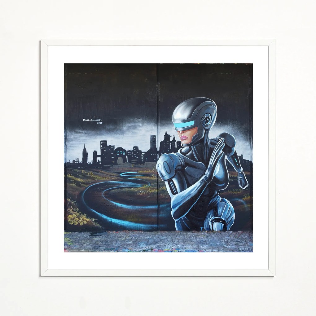 David Reichelt | Útěk Rám: Bílý, Velikost: 50 x 50 cm