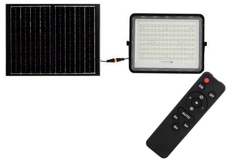 V-Tac | LED Venkovní solární reflektor LED/20W/3,2V 4000K černá + DO | VT1458