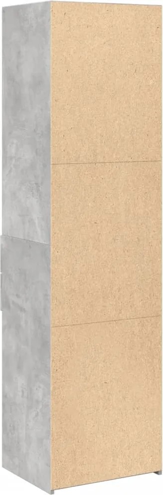 Skříň highboard betonově šedá 50x42,5x185 cm kompozitní dřevo 3281458