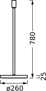 Ledvance - Lampová noha DECOR STICK 1xE27/40W/230V béžová