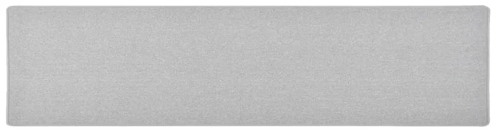 Běhoun světle šedý 50 x 200 cm 326990