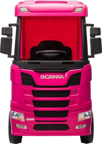 LEAN CARS Elektrické auto na baterie Scania 500R HL698 růžové 4x4