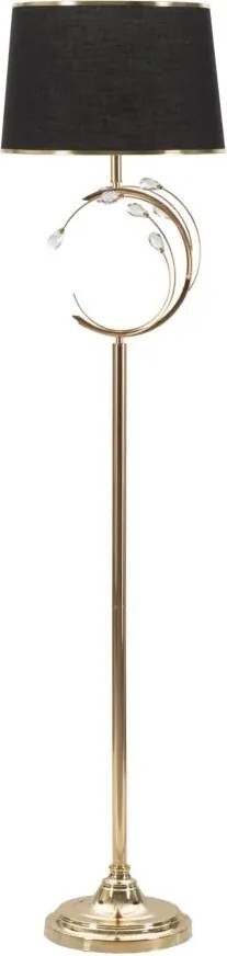 Stojací lampa Bruxelles 160 cm černá/zlatá