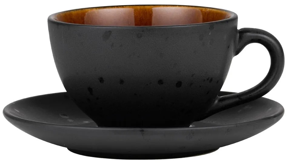 Bitz Šálek s podšálkem Black/Amber