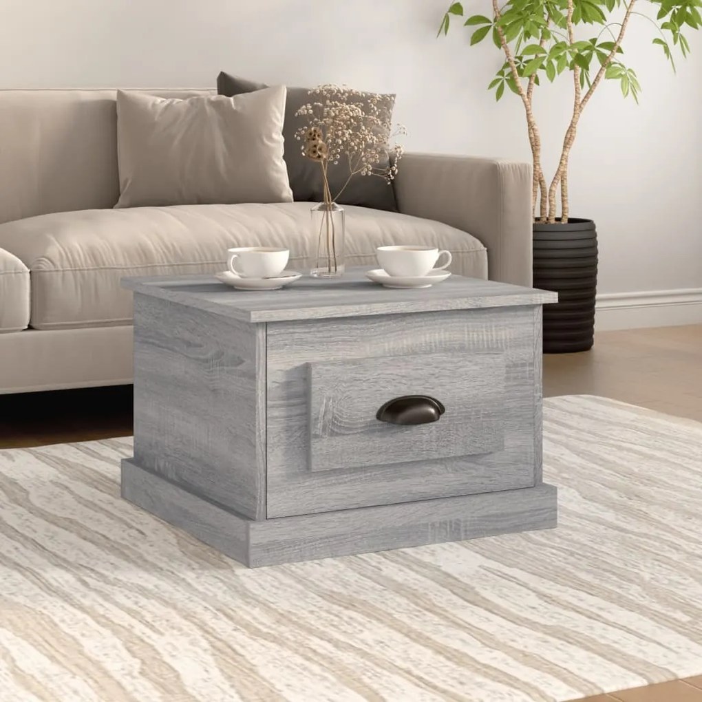 vidaXL Konferenční stolek 50x50x35 cm kompozitní dřevo [816255] Barva: šedá sonoma