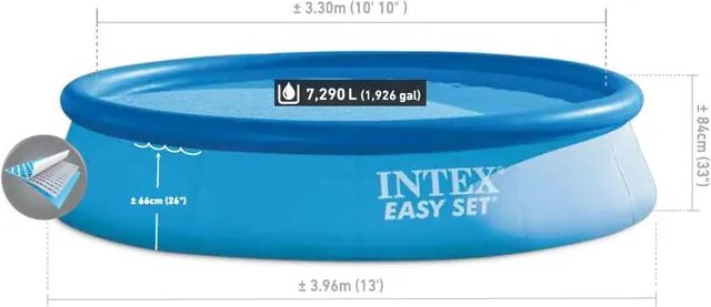 Bazén Intex Easy Set 3,96 x 0,84 m bez filtrace