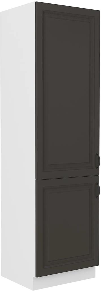 STL 60 cm skřínka vysoká pro lednici STILO II Barevné provedení STILO: Bílá / Prachově šedá