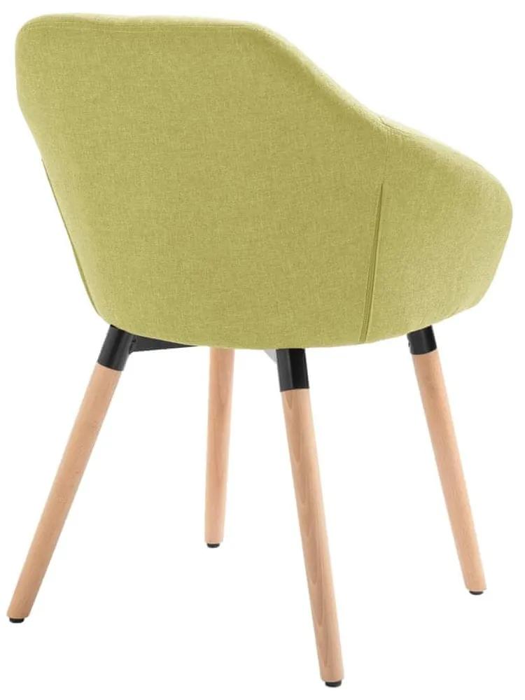 Petromila Jídelní židle 6 ks zelené textil