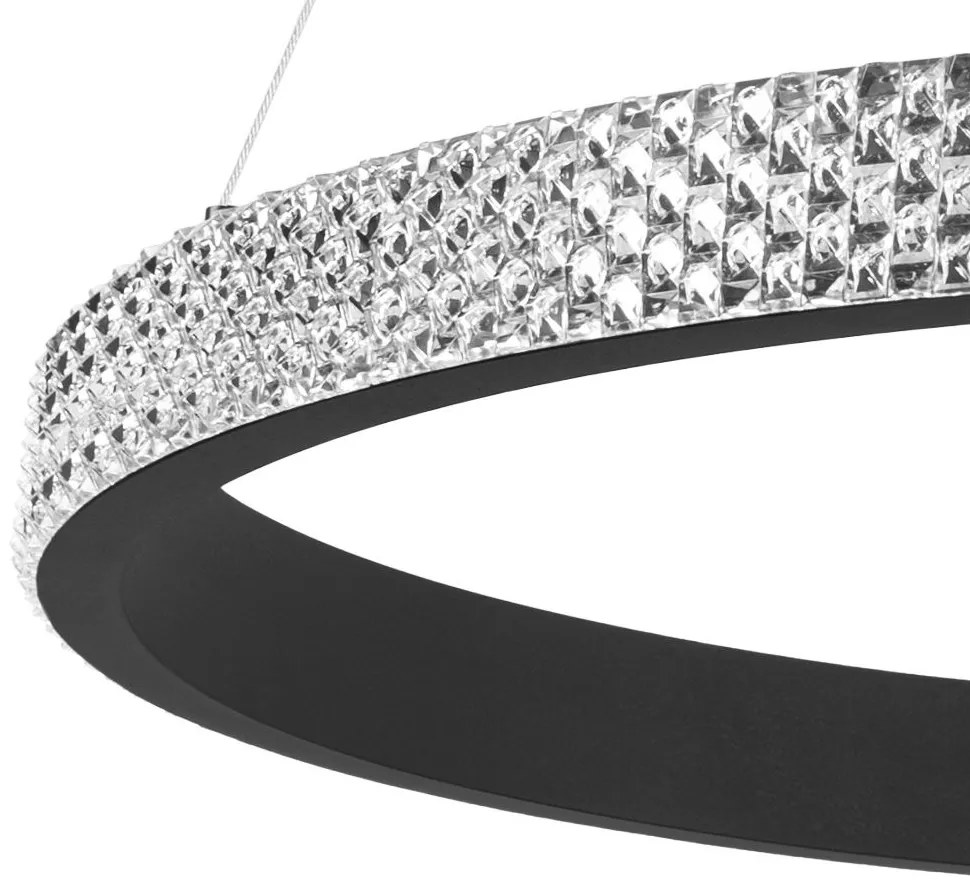 Toolight Toolight, LED stropní svítidlo, 4000K, 24W, APP1512-CP, černá, OSW-05473