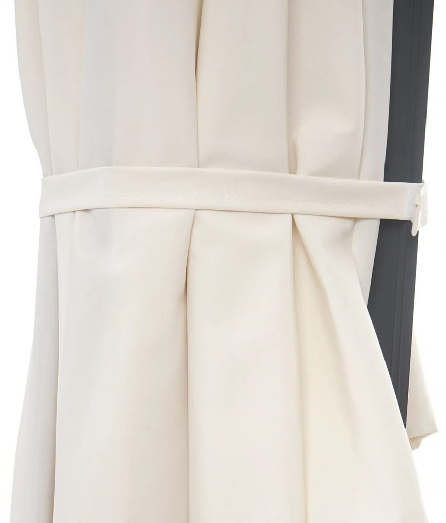 Nástěnný slunečník Casoria 3 m polyester hliník/ocel - krém