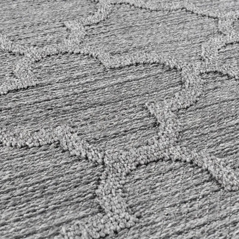 Ayyildiz, Kusový koberec Patara 4951 Grey – na ven i na doma, 200x290, šedá, chodba / předsíň