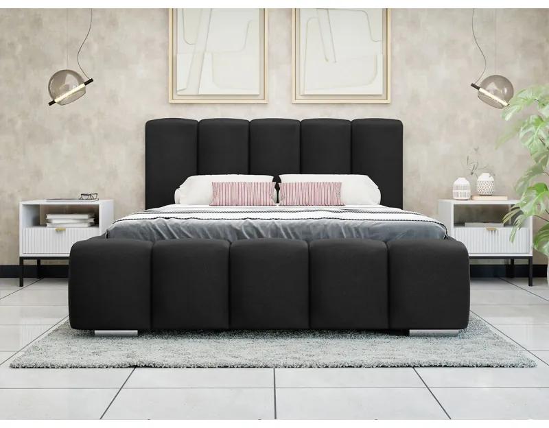 Čalouněná manželská postel Lisko, Rozměr postele: 140 x 200 cm, Barva potahu: Paros 01