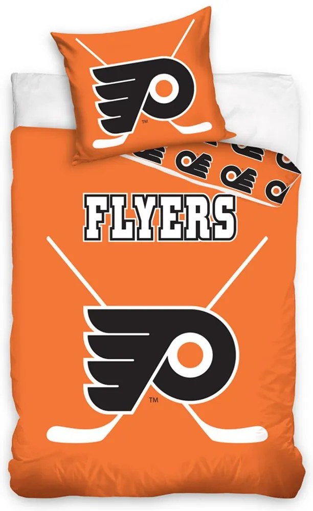 Bavlněné povlečení s 3D fototiskem 140x200, 70x90 cm - Philadelphia Flyers