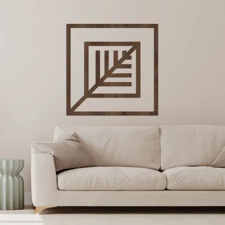 Geometrická dřevěná dekorace na zeď - Moderní design | SENTOP HDF0397-B