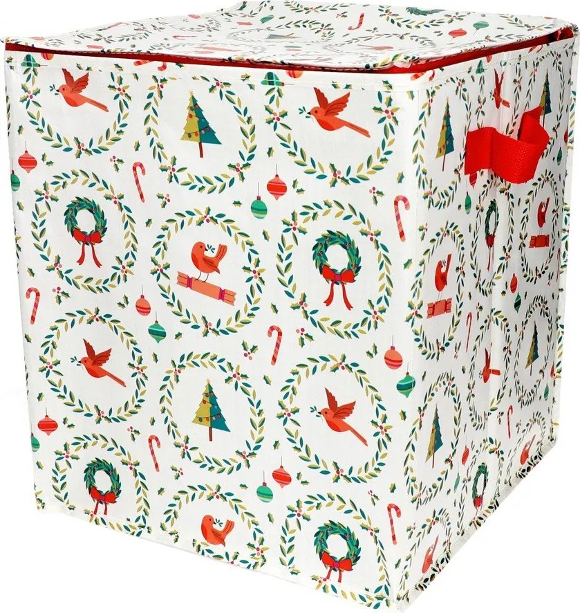 Úložný box na oblečení z recyklovaného plastu 32x32x35 cm Classic Christmas – Rex London