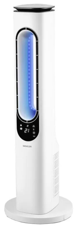 Sencor - Sloupový bezvrtulový ventilátor 50W/230V bílá + dálkové ovládání