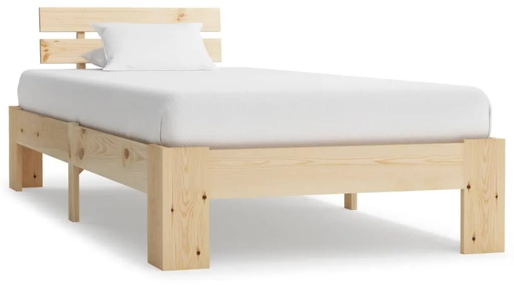 283160 vidaXL Rám postele masivní borové dřevo 90 x 200 cm