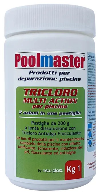 Poolmaster TriCHLOR MULTI ACTION tablety 200 g (1 kg)