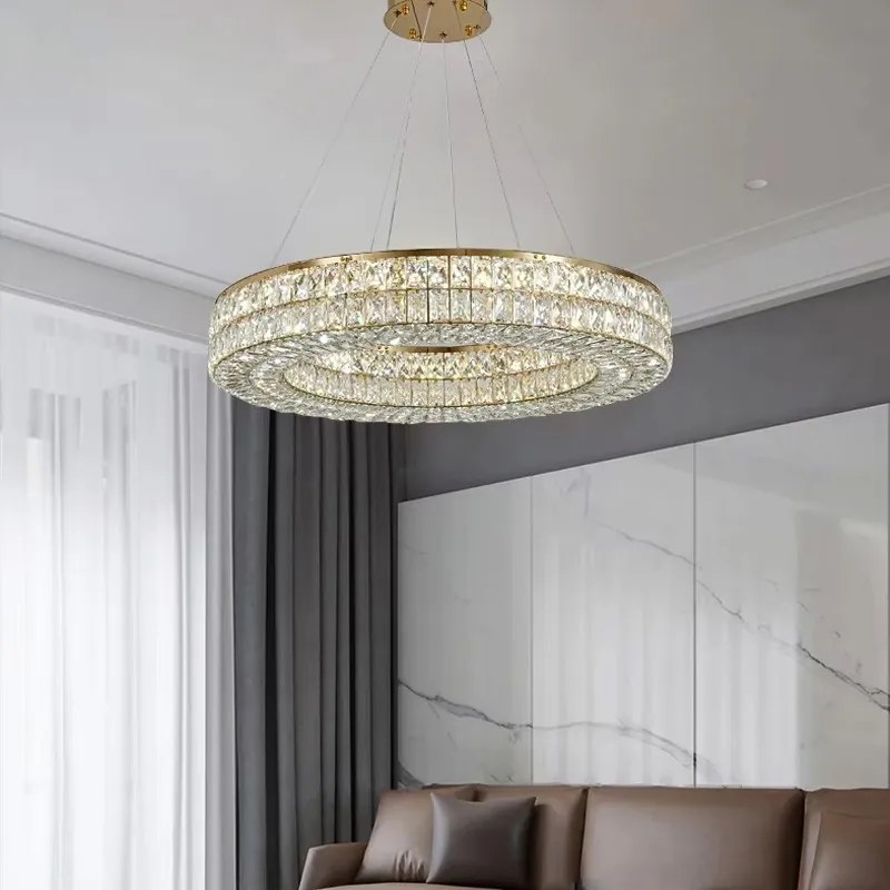 Závěsný LED lustr APP1568-CP zlatý