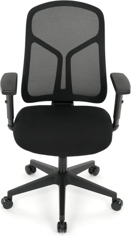 Kancelářská židle KA-S2173 BK, synchronní mechanismus, černá síťovina (67 x 60) cm