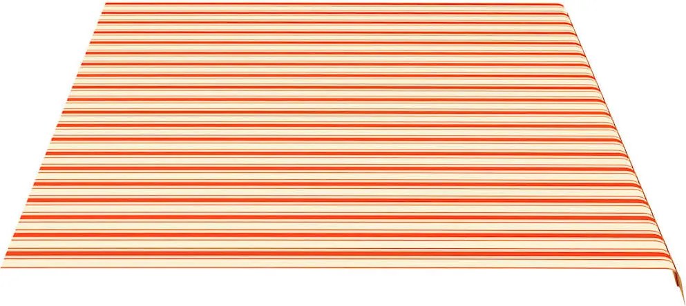 Náhradní plachta na markýzu žlutá a oranžová 500 x 350 cm polyesterová 312022