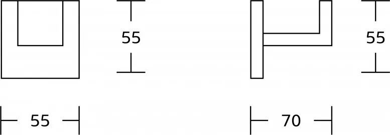 Mexen příslušenství, Vox držák na ručník, 1-háček, chromová, 707035-00