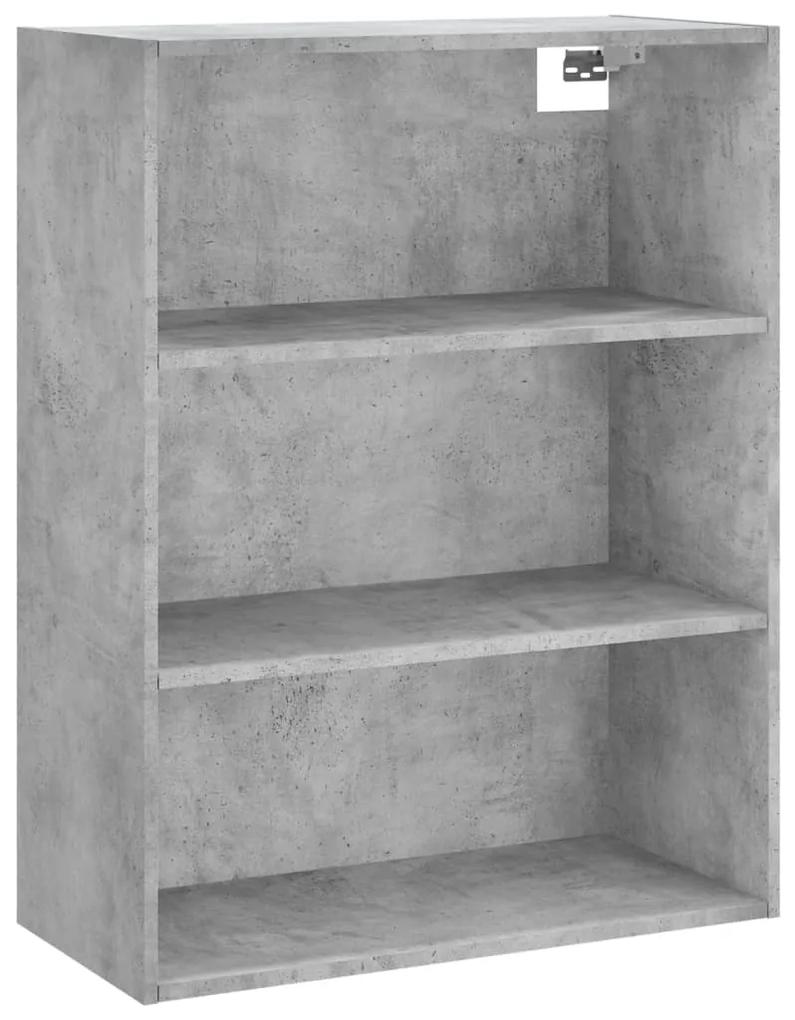 Skříň highboard betonově šedá 69,5x34x180 cm kompozitní dřevo,  3189441