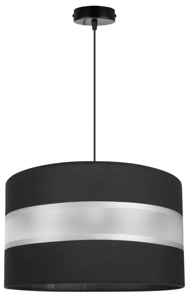 Závěsné svítidlo Elegance, 1x textilní stínítko (výběr z 5 barev), (výběr ze 3 barev konstrukce), (fi 35cm)