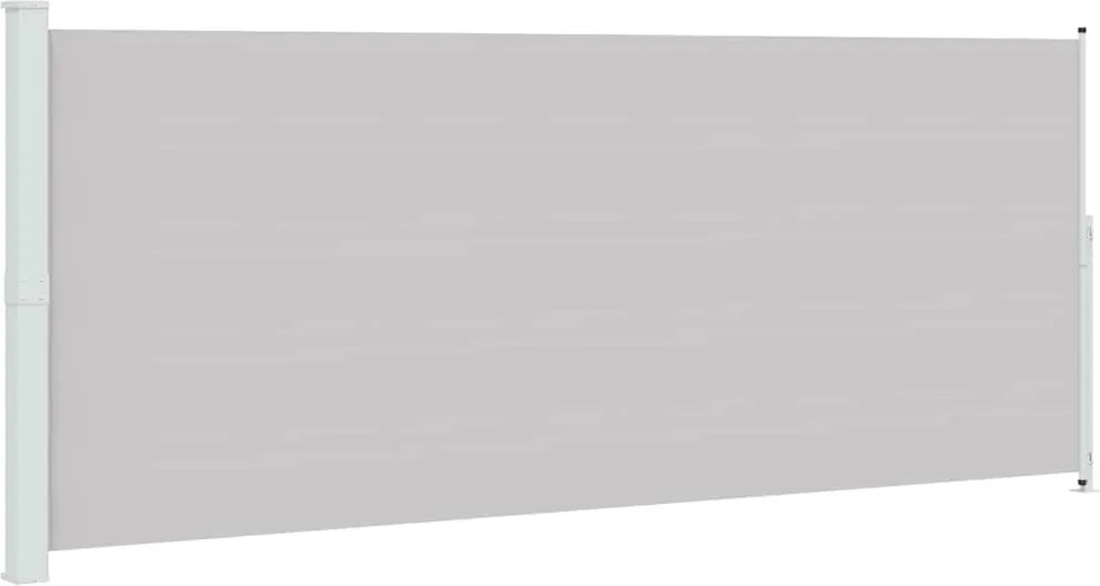 Zatahovací boční markýza 200 x 514 cm šedá 313419
