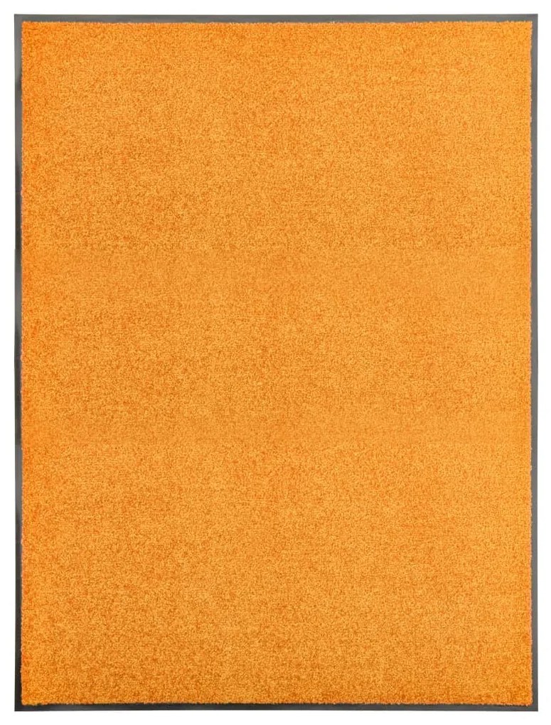 323454 vidaXL Rohožka pratelná oranžová 90 x 120 cm