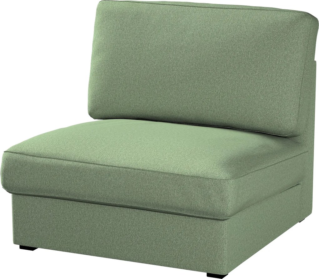 Potah na neskládací křeslo IKEA Kivik barva zelená látka pletený vzor
