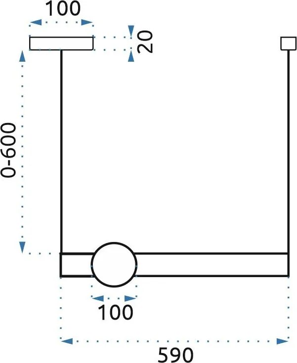 Toolight - LED stropní svítidlo 60cm 12W APP478-CP, zlatá-bílá, OSW-00610