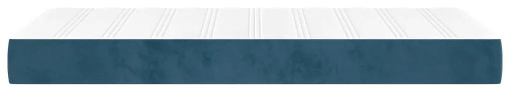 Taštičková matrace tmavě modrá 90 x 190 x 20 cm samet,  347712