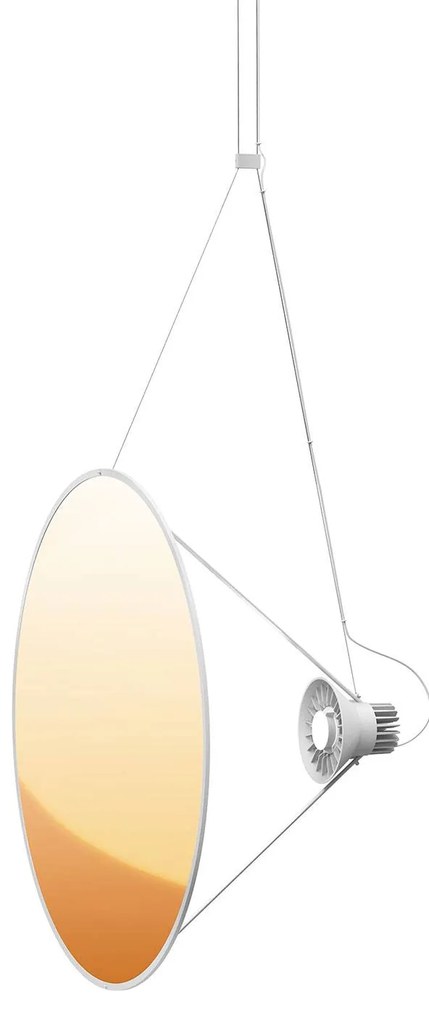 Luceplan Amisol LED závěsné světlo Ø75cm zlatá