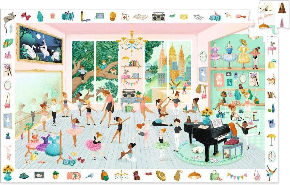 Djeco Vyhledávací puzzle Taneční škola