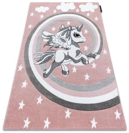 Dětský kusový koberec PETIT Poník růžový Rozměr: 80x150 cm