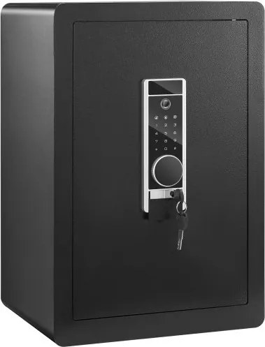 Trezor, 62,3 l, domácí trezor, ocelový trezor s otiskem prstu