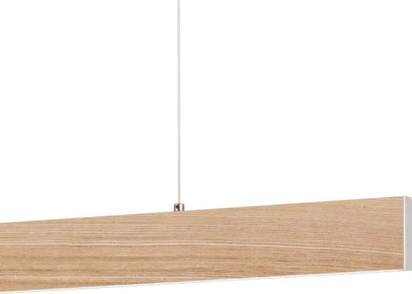 Eglo 39344 - LED Lustr na lanku CLIMENE LED/17W/230V + LED/4,2W dub