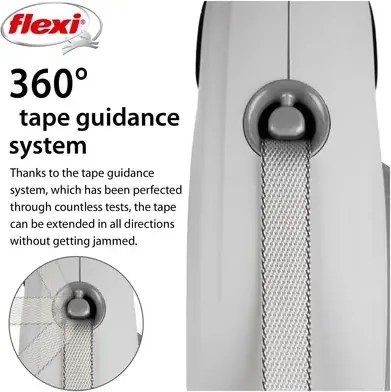 Flexi Select M pásek 7m světle šedé / Vodítko
